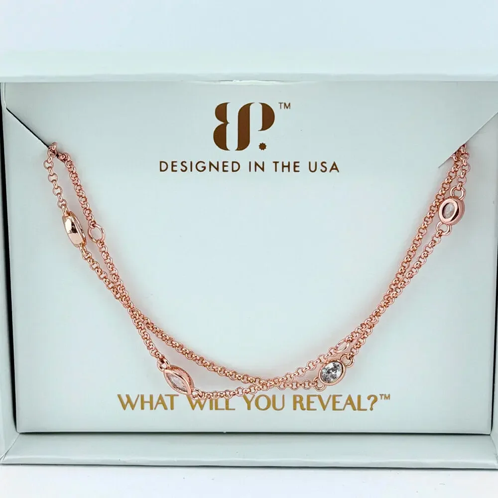 Jewelry | Bomb Party April 226 Necklace The Lennox Necklace Rose Gold ...